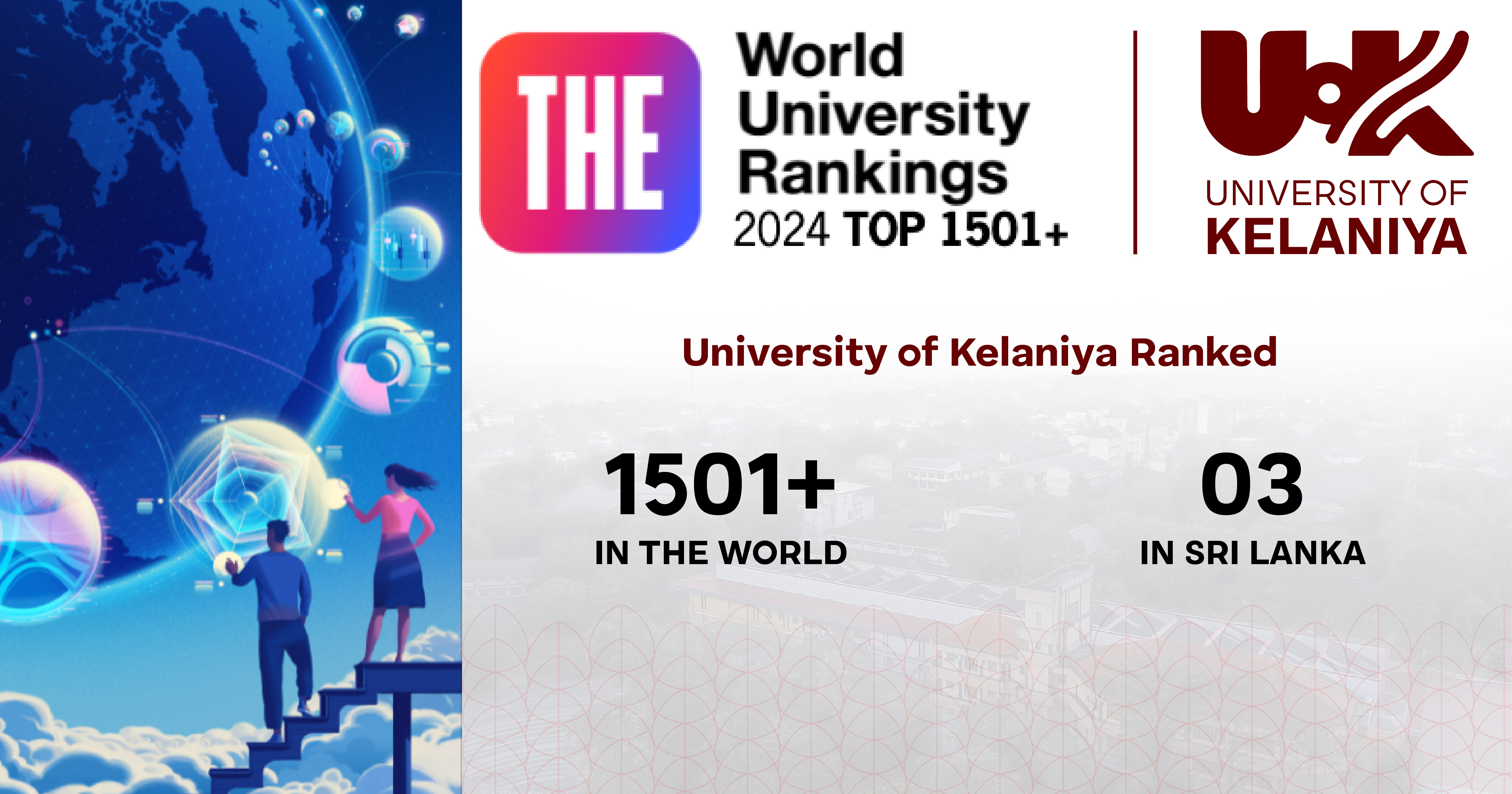 UOK Today - The University of Kelaniya included in prestigious THE ...